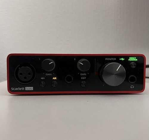 Звуковая карта focusrite scarlett solo 3rd gen