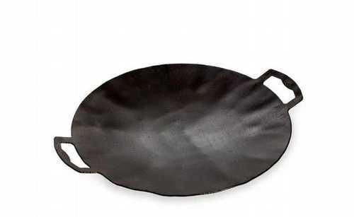 Садж-сковорода диаметром 35 см из воронёной стали