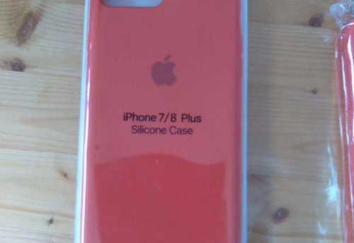 Чехол на iPhone 7 /8 Plus цвет красный и розовый