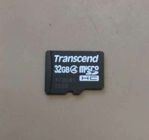 Карта памяти Transcend microsdhc 32 гб Class 4