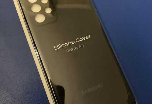Оригинальный чехол на Samsung A72 чёрный