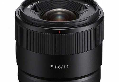 Объектив Sony 11mm f/1.8 Lens (SEL11F18), черный