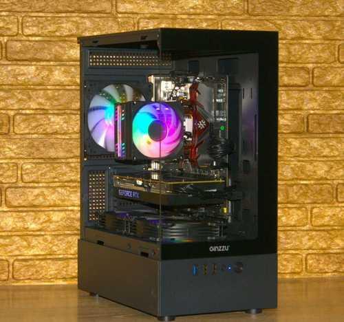 Игровой пк Ryzen 5 3600, RTX 3060 Ti, NVMe,HDD 1Тб