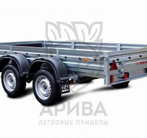 Прицеп оцинкованный двухосный, Арива Качество