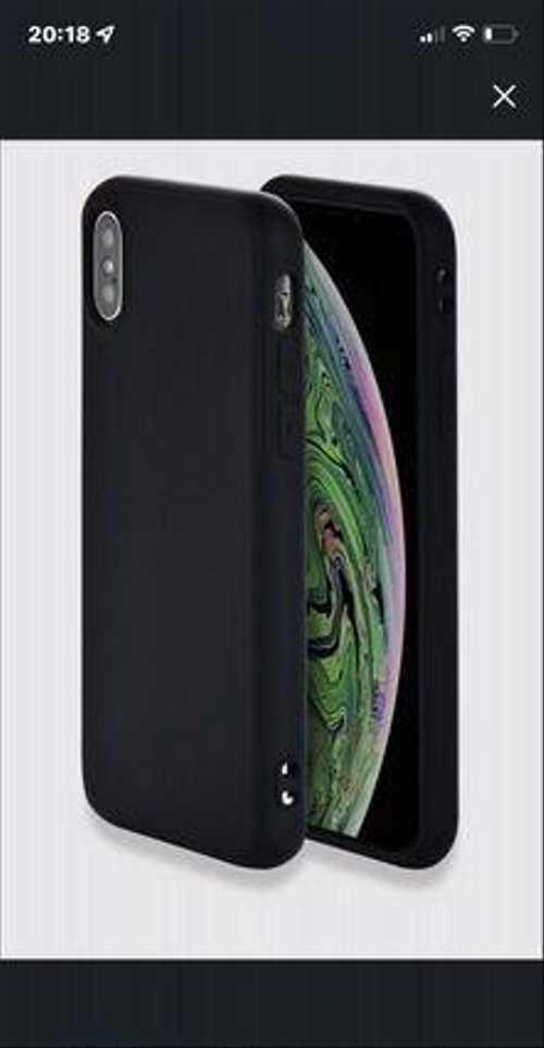 Чехол накладка Apple iPhone XS Max 6.5",черный