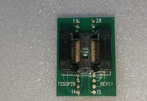 Панелька адаптер tssop28 / ssop28 на DIP28