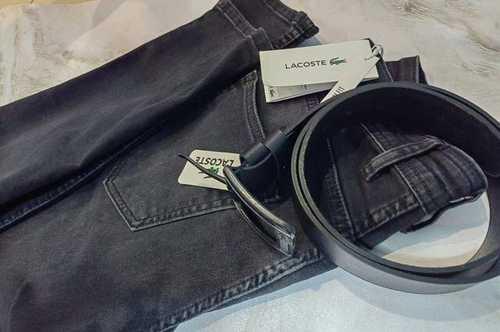 Lacoste мужские джинсы черные Slim Fit размер 34