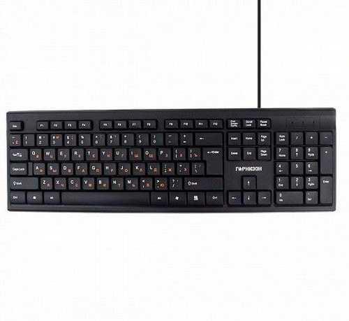 Гарнизон Клавиатура GK-130, USB, черный, 104 кл, к