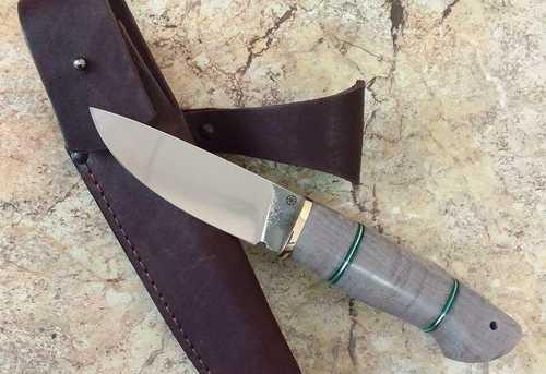 Нож кованый "Саом-2" 95х18 стаб.клён серый