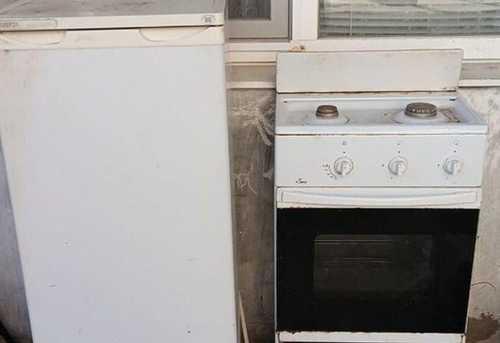 Холодильник+газовая плита