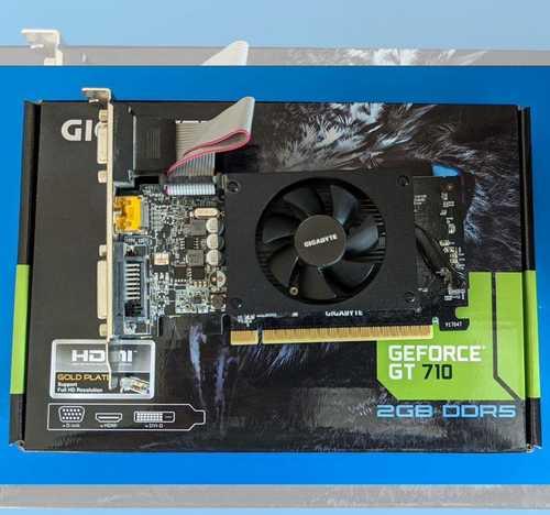 Видеокарта gigabyte GeForce GT 710 LP D5