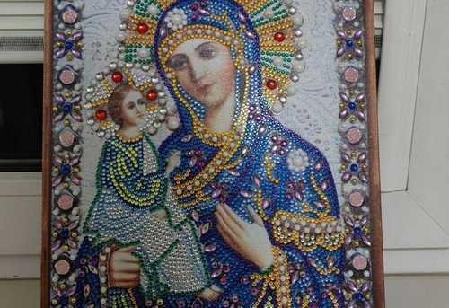Икона богородица алмазная мозаика