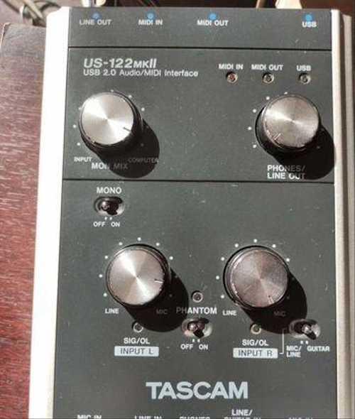Внешняя звуковая аудиокарта Tascam US-122мкii
