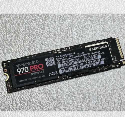 Samsung SSD 970 Pro 512 Gb NVMe M.2