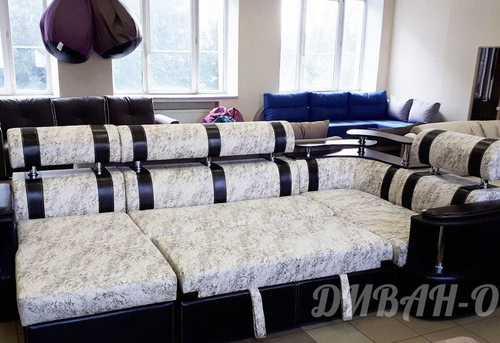 Угловой диван с полками "Карина-5 Мега"