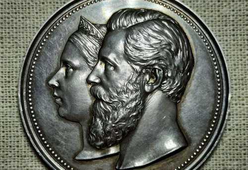Пруссия медаль 1884 год Берлин