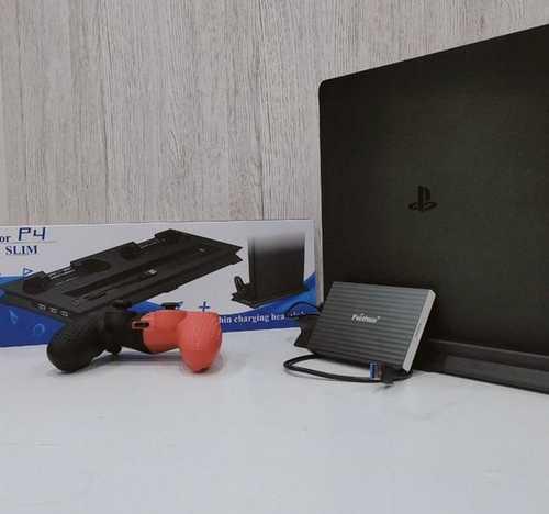 Sony playstation 4 PS4 500+750гб+30игр+подставка