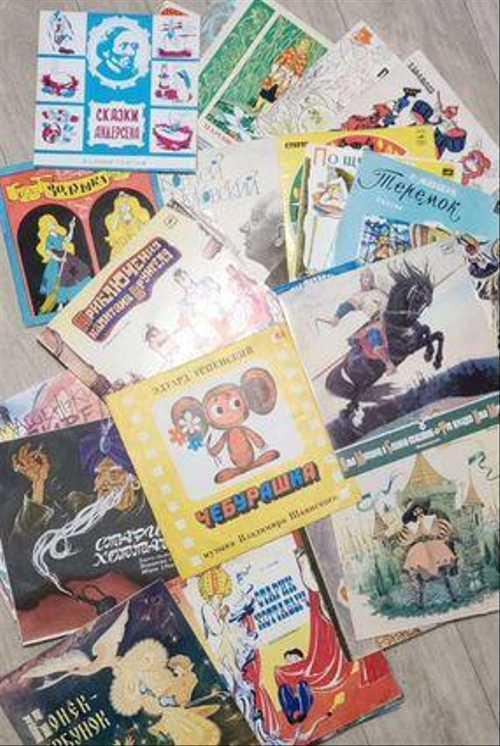 Коллекция советских пластинок со сказками