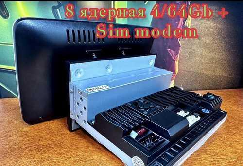 Магнитола 1 din 4/64 Gb 8 ядер с Сим модемом