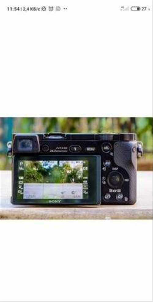 Фотокамера Sony a6000 + клетка + сумка