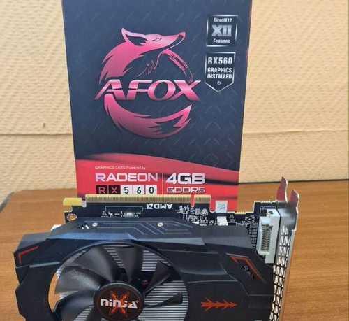Видеокарта afox Radeon RX 560 4Gb