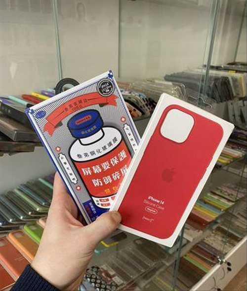 Чехол Silicone Case Lux (Red), Remax на iPhone 14