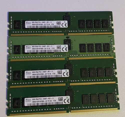 Оперативная память ddr4 32gb по 8gb 2400 4 плашки