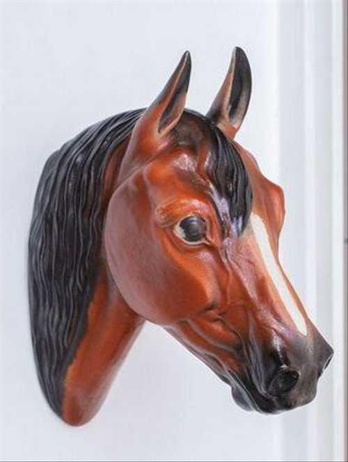 "Голова лошади" фарфор, роспись, Вербилки