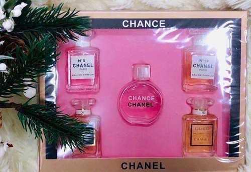 Женский набор духов Chanel Chance 5 в 1