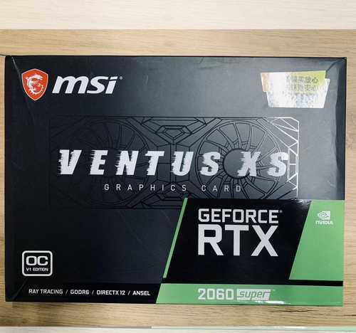 MSI RTX 2060 Super Ventus OC 8 gb