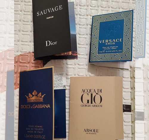 Пробники Туалетная вода,духи Armani,Dior,Versace