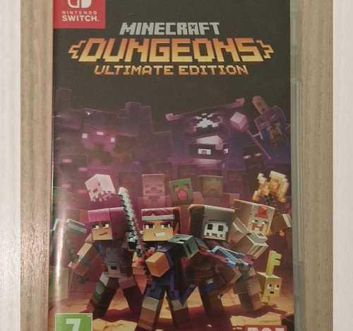 Картридж для Nintendo Switch (Minecraft Dungeons)