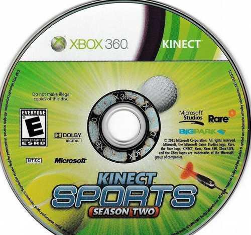 Игра лицензия Kinect sports season 2 для Xbox 360