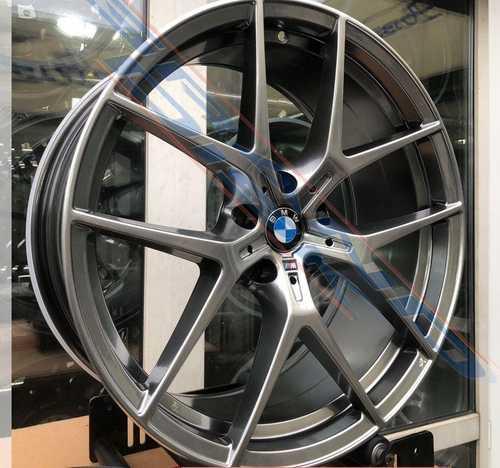Диски R20 5x120 BMW 55M Hyper Black разношир