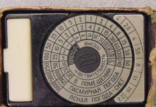 Оптический фотоэкспонометр оптэк производства Заго
