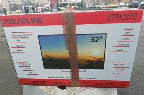 Новый LED Телевизор 32" polarline 32pl12tc