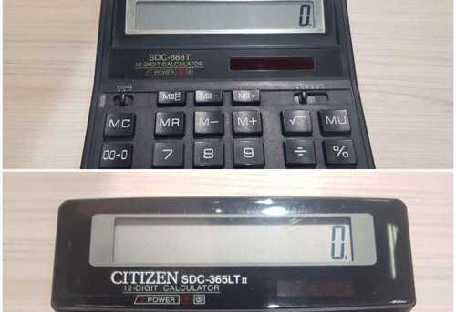 Калькулятор citizen SDC-888T и SDC-365ltii
