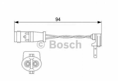 Bosch 1 987 474 553 Сигнализатор, износ тормозных