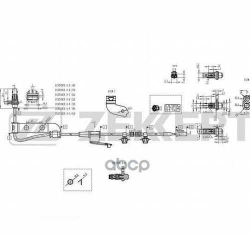 Датчик ABS задн. прав. Kia Ceed 06- Pro Ceed 08