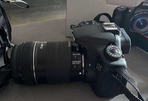 Canon 60d с объективом 18—135 mm (полный комплект)