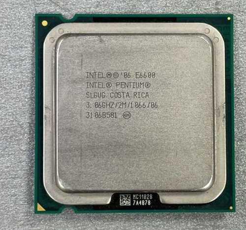 Процессор Intel Pentium Dual-Core E6600, LGA 775