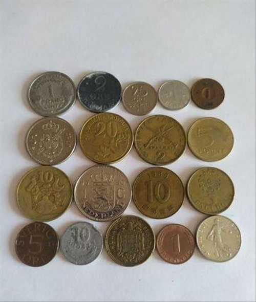 Набор иностранных монет