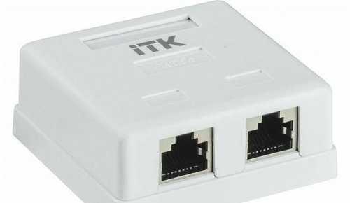 Настенная информационная розетка ITK RJ45 кат. 5E