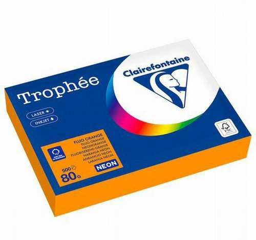 Бумага цветная clairefontaine, А4, 80 г/м2, 500 л