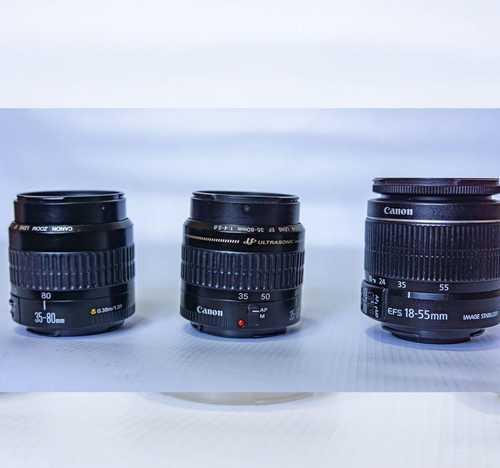 Объектив Canon Zoom Lens EF 35-80m, конвертер 0,45