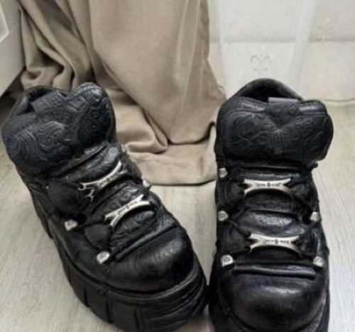 New rock 39-40 черные винтажные Нью роки оригинал