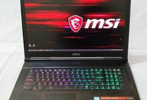 MSI 17.3/120 i7-8750H 6я12п GTX1070/8 16Гб 256+1Тб