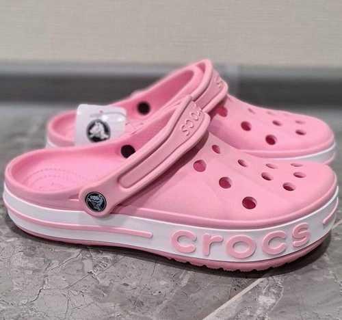 Сабо crocs женские розовые