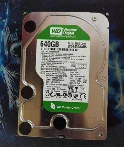 3,5" HDD WD Green 640Gb