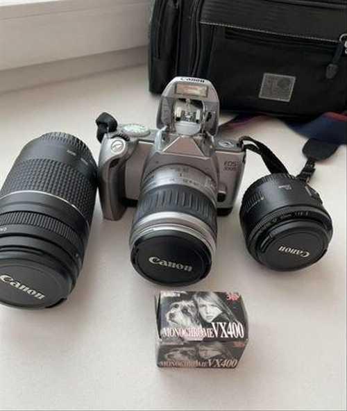Зеркальная камера Canon еos 300v+ обьективы